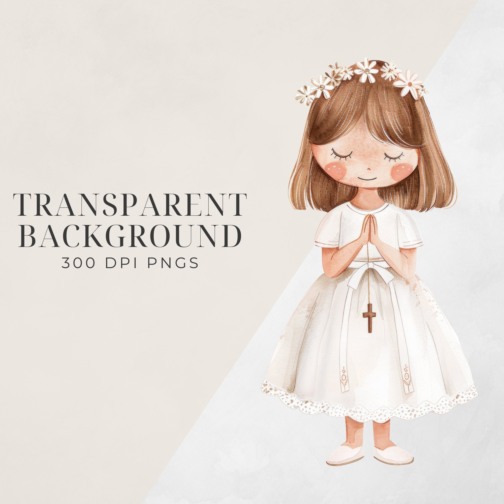 1st Communion, First Communion Clipart, Holy Communion, Praying Girl ...