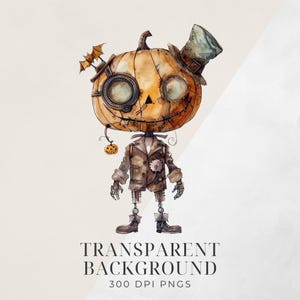Steampunk Halloween Clipart Quirky Steampunk Characters PNG Halloween ...