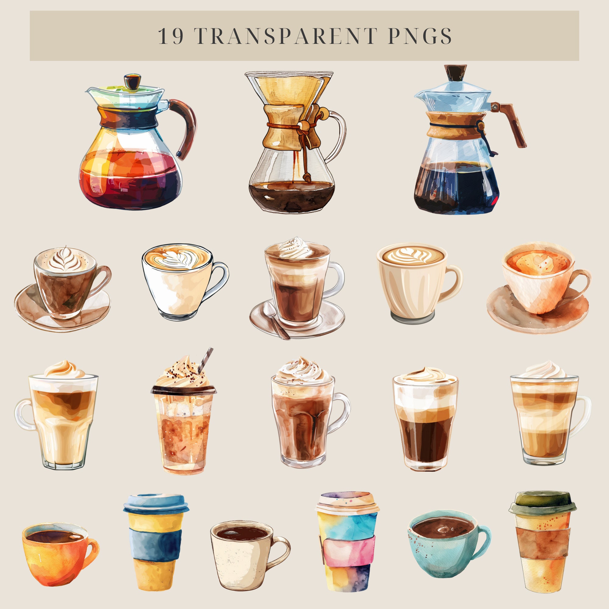 Coffee Lovers Clipart, Cute Coffee Cup Png, Coffee Mugs Clipart, Cafe ...