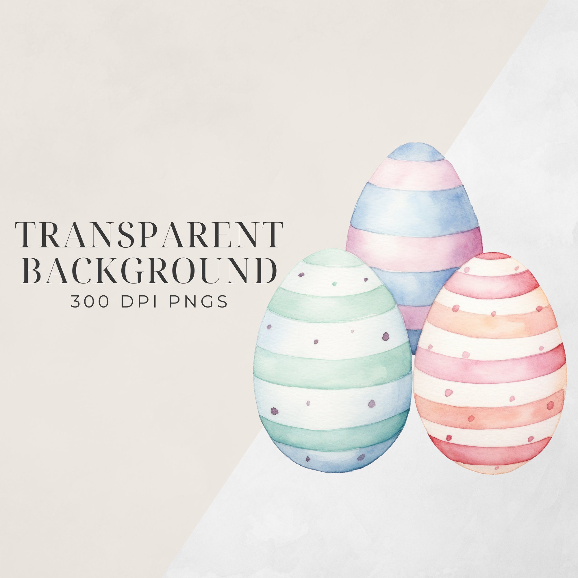 Watercolor Easter Eggs, Boho Easter Eggs, Easter Egg Clipart, Easter ...