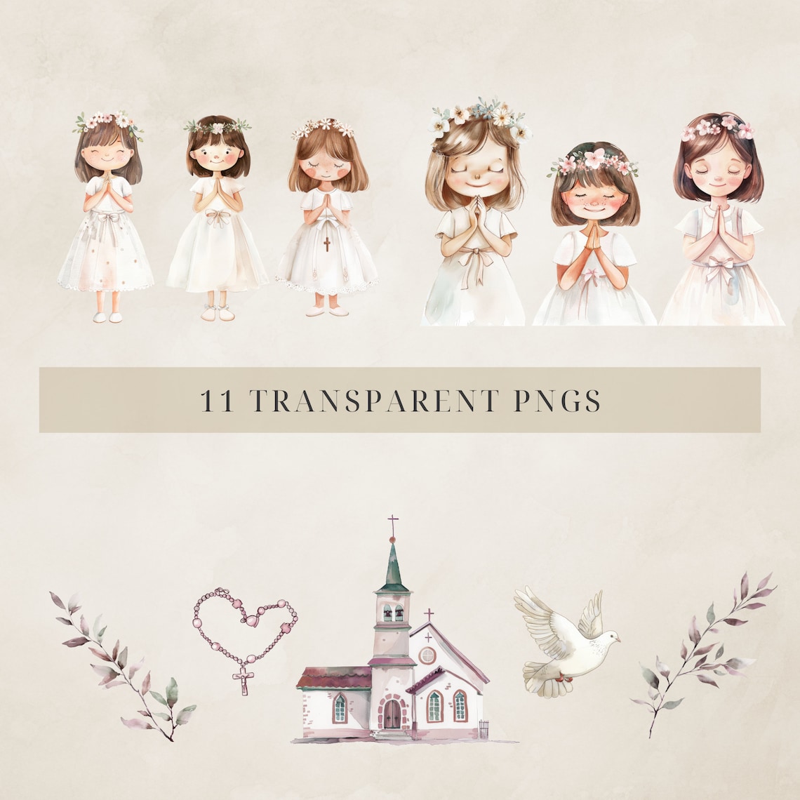 1st Communion, First Communion Clipart, Holy Communion, Praying Girl ...