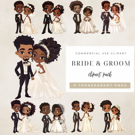 Bride And Groom Clipart Png