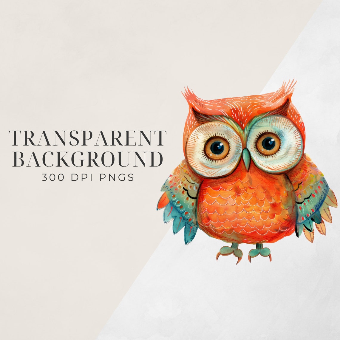 Whimsical Owl Clipart PNG | Cute Owls for Nursery, Scrapbooking & DIY ...