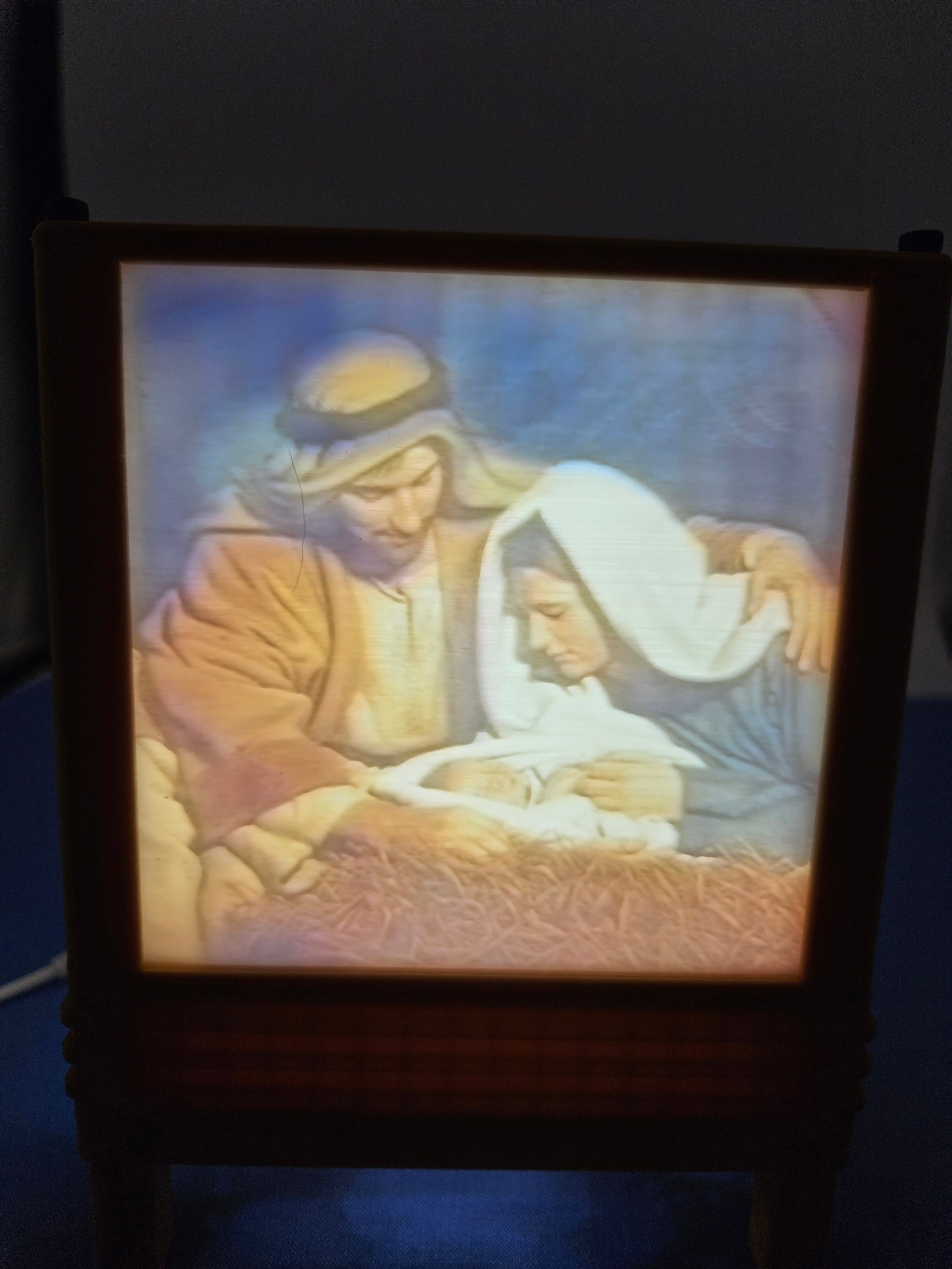 Life of Christ Color Lithophane - Etsy