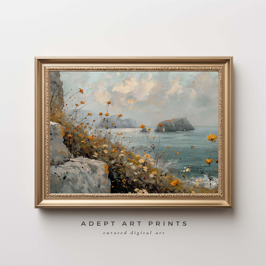 PRINTABLE Landscape Art | Vintage Print Country Landscape Painting ...