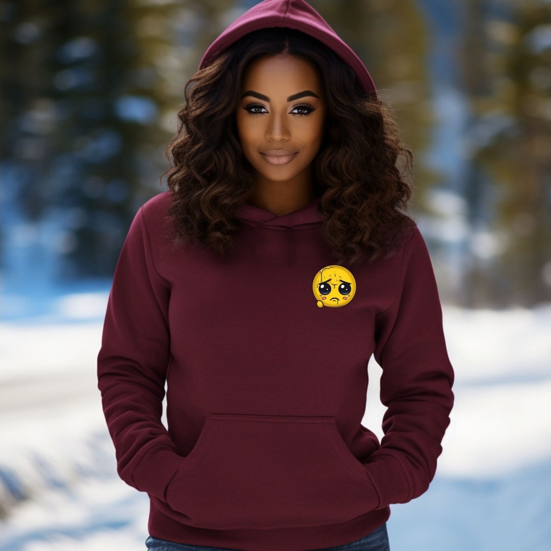 Sad Emoji Hoodie Emoji Face Hoodie Emoji Birthday Hoodie Emoji İcon Hoodie Emoji Mom Hoodie