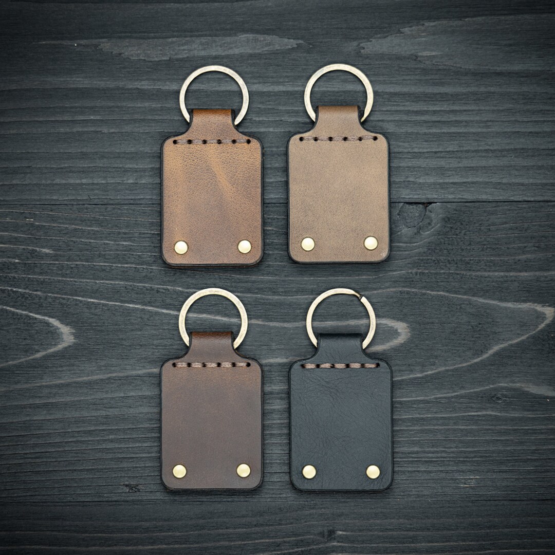 Leather Bitcoin Lightning Keychain // Personalized Engraved QR Code and ...