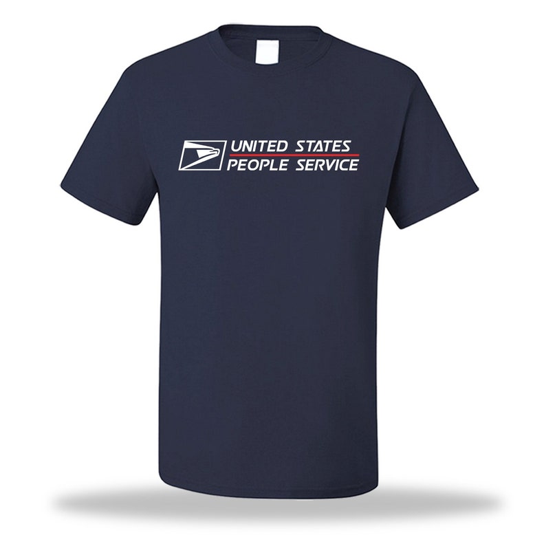 USPS Logo Short Sleeve T-shirt Navy Blue - Etsy