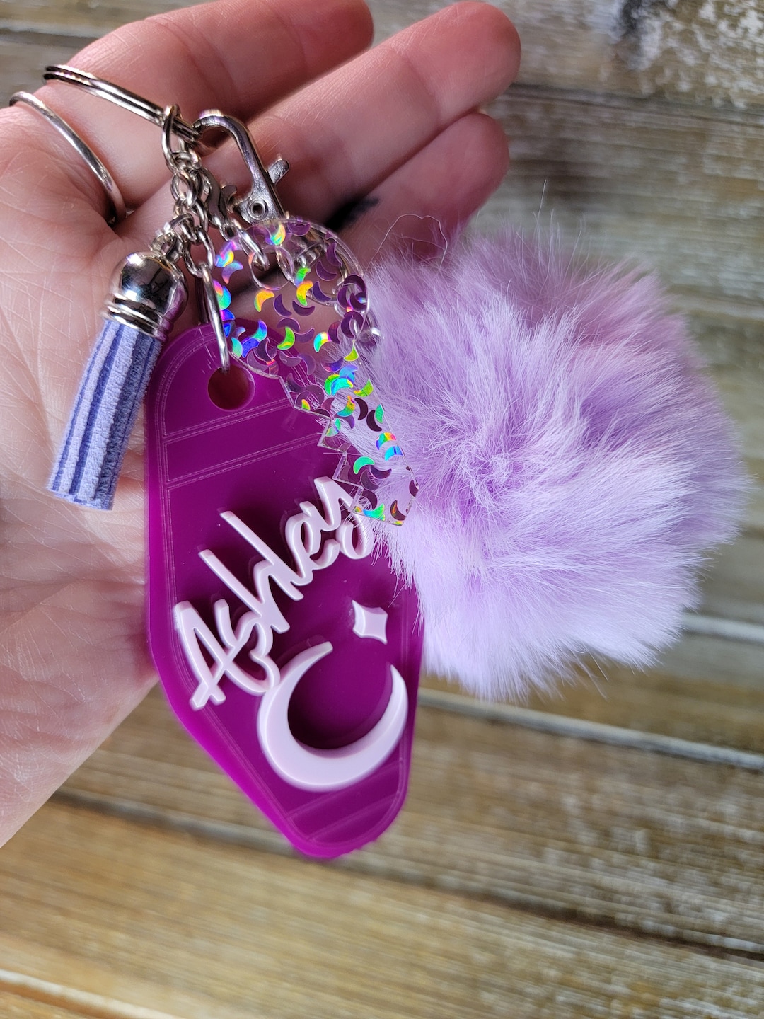 Personalized Acrylic Keychain, Customized Key Chain, Custom Name Key ...