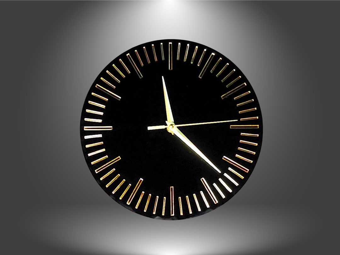 Modern Wall Clock , Minimalistic Wall Clock With Out Numbers, Hand Made ...