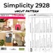 Simplicity 2928 Tissue Box Covers, Paper Sewing Pattern, Uncut, 2008 ...