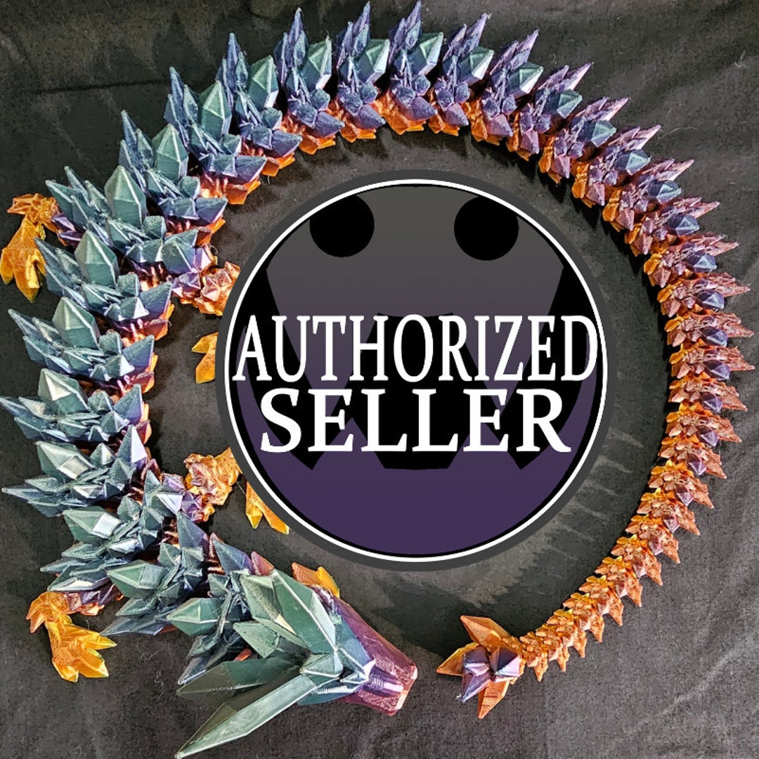 Cinderwing3d Crystal Dragon - Articulated Fidget Toy - Etsy