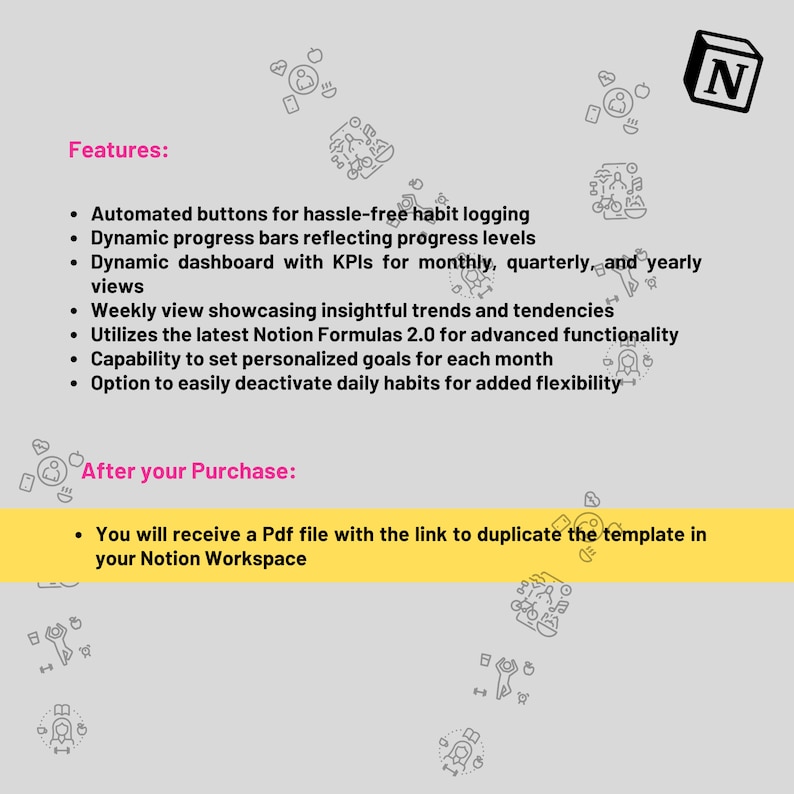 Ultimate Notion Habit Tracker 2.0 Template Dark Theme - Etsy