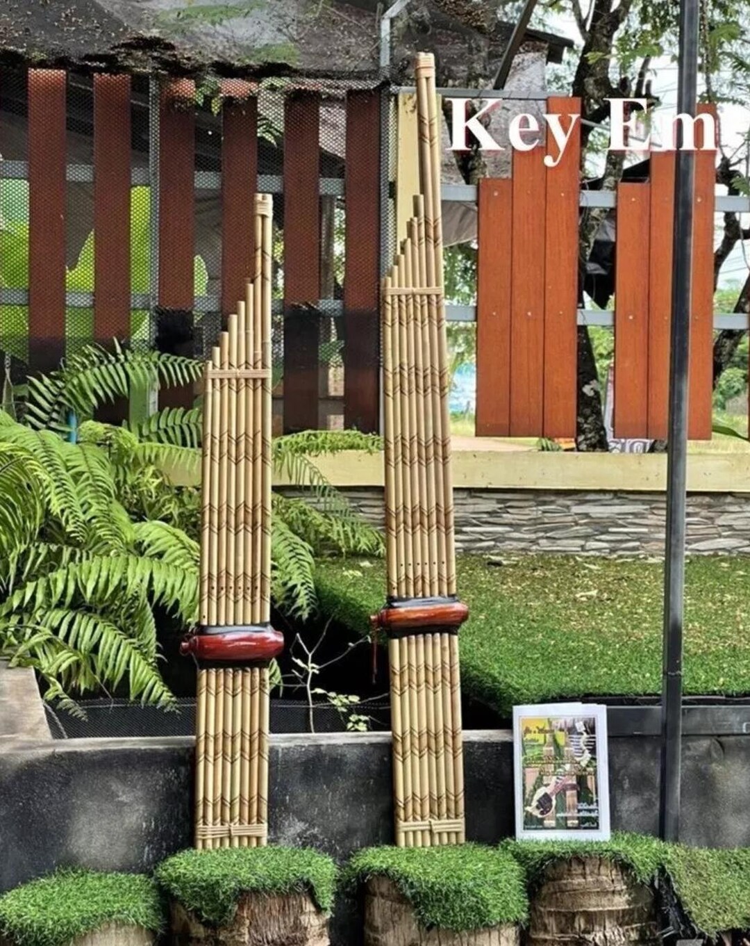 Khaen Bamboo Silver Reed Isan Lao Mouth Kan 8 Key Em Organ Musical ...