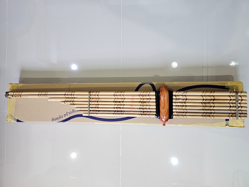 Khaen Bamboo Silver Reed Isan Lao Mouth Kan 8 Key Em Organ Musical ...