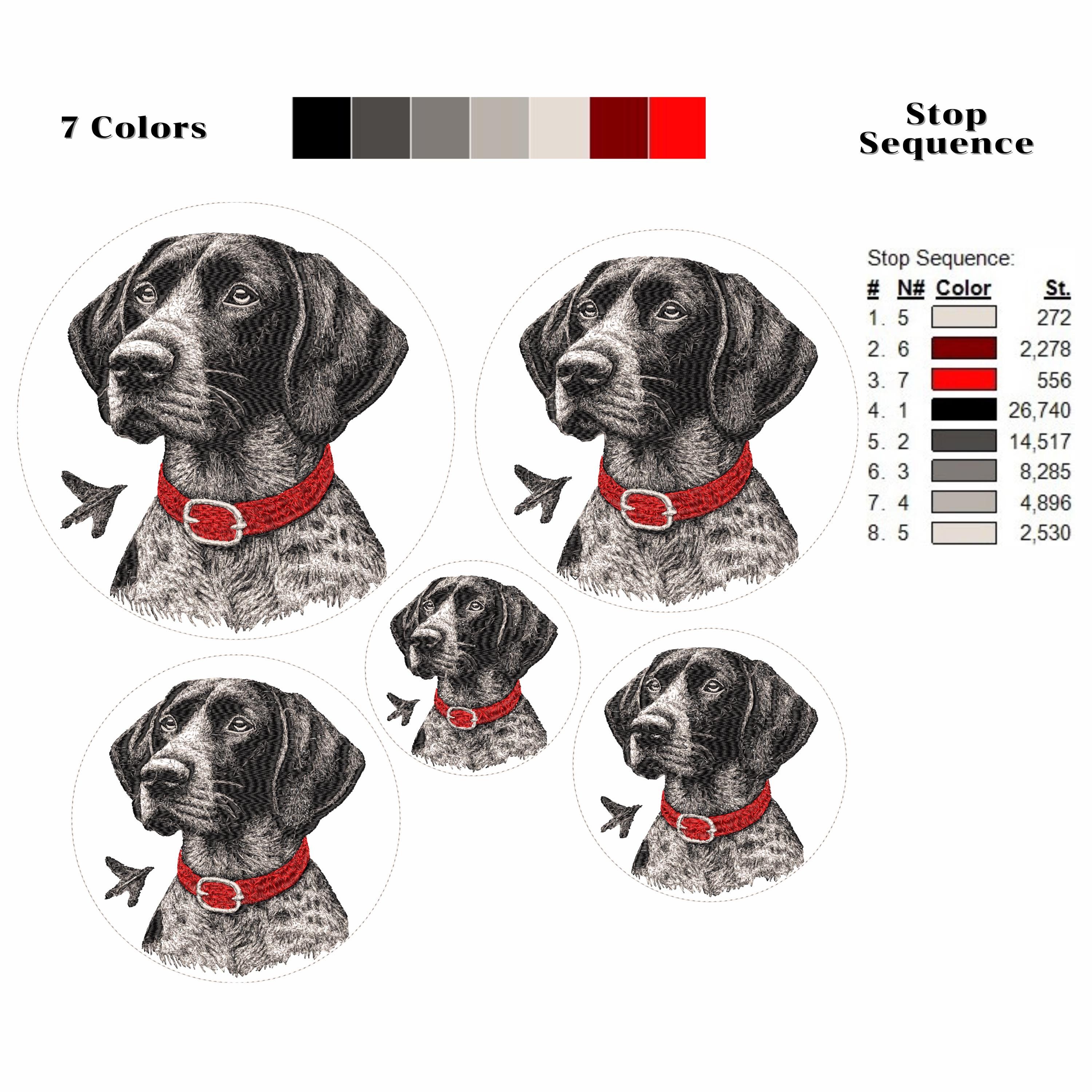 Pointer Dog Machine Embroidery Design – Digital Dog Emb – Dog ...