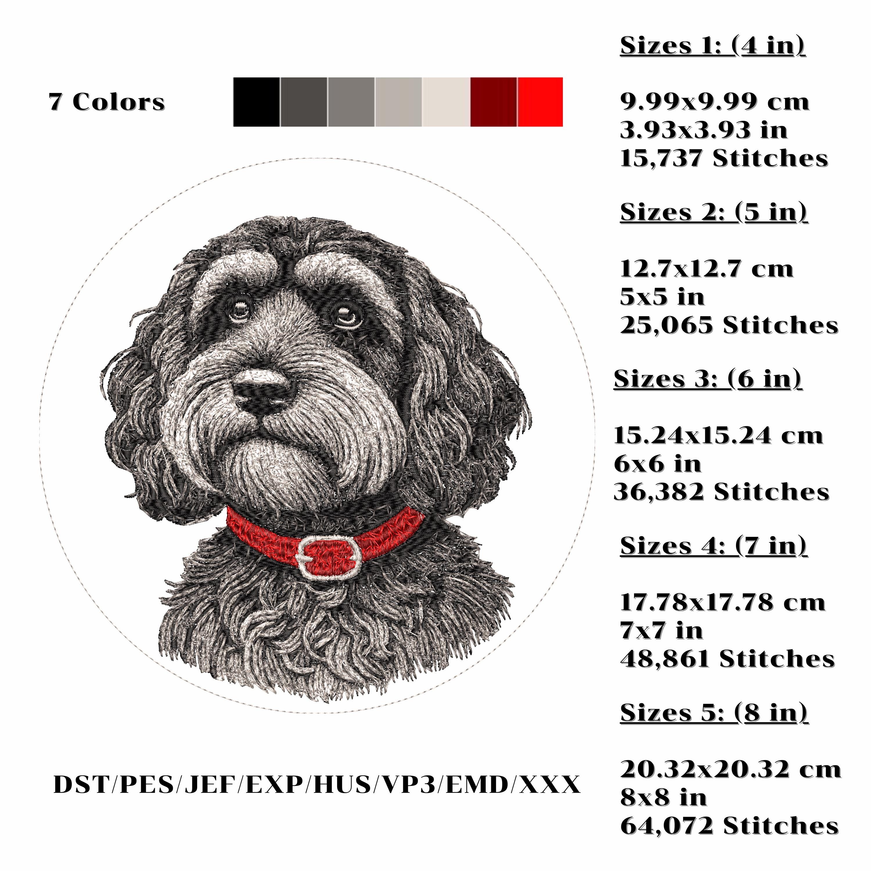 Cockapoo Dog Machine Embroidery Design – Digital Dog Emb – Dog ...