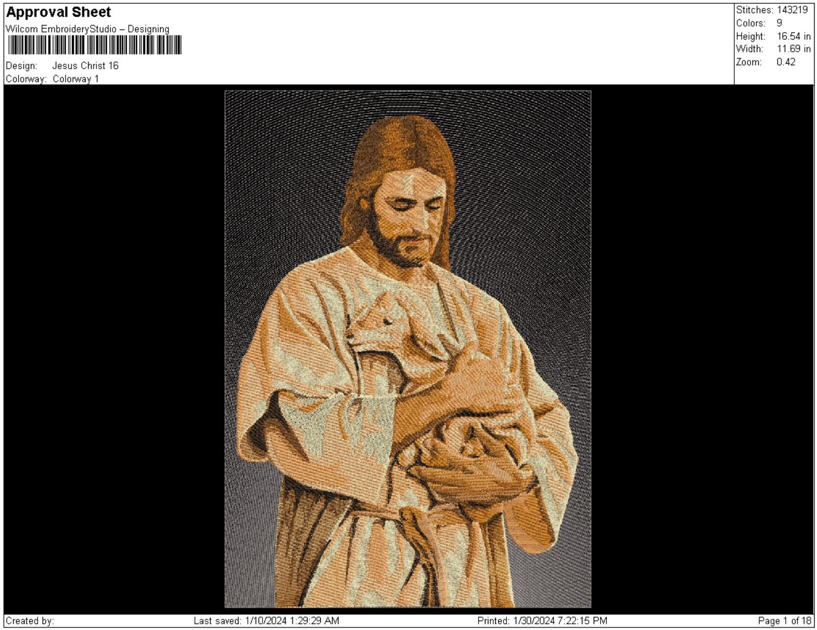 Elegant Jesus Embroidery Design File - Digital Download, Spiritual ...