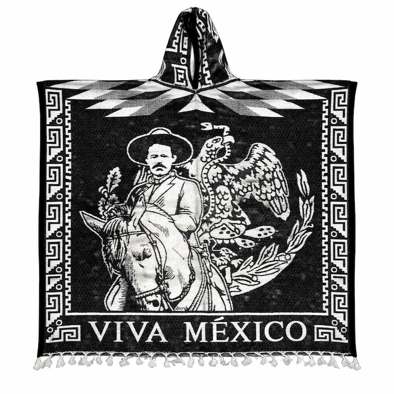 Novedades Cari Mexican Poncho Deer-venado– Handmade Sarape Poncho Adult ...