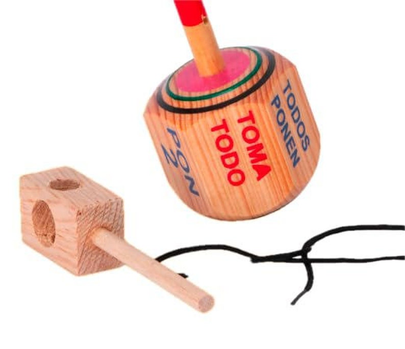 Toma Todo Pirinola – Mexican Fiesta Spinning Top Party Game - Etsy