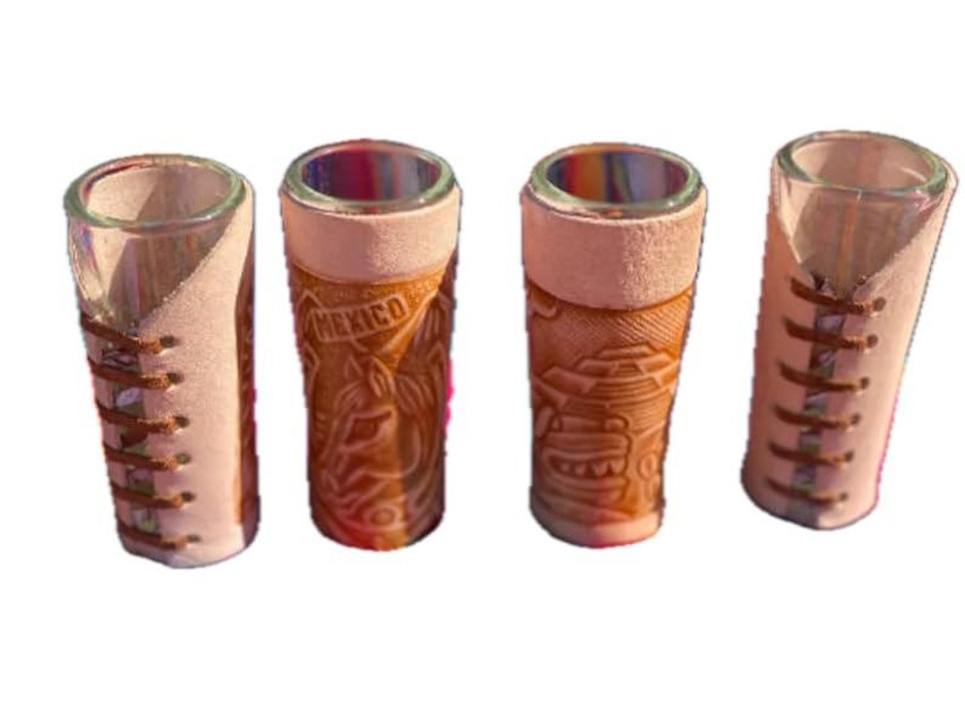 Handcrafted Mexican Leather Mini Texan Boot Tequila Shot Authentic ...