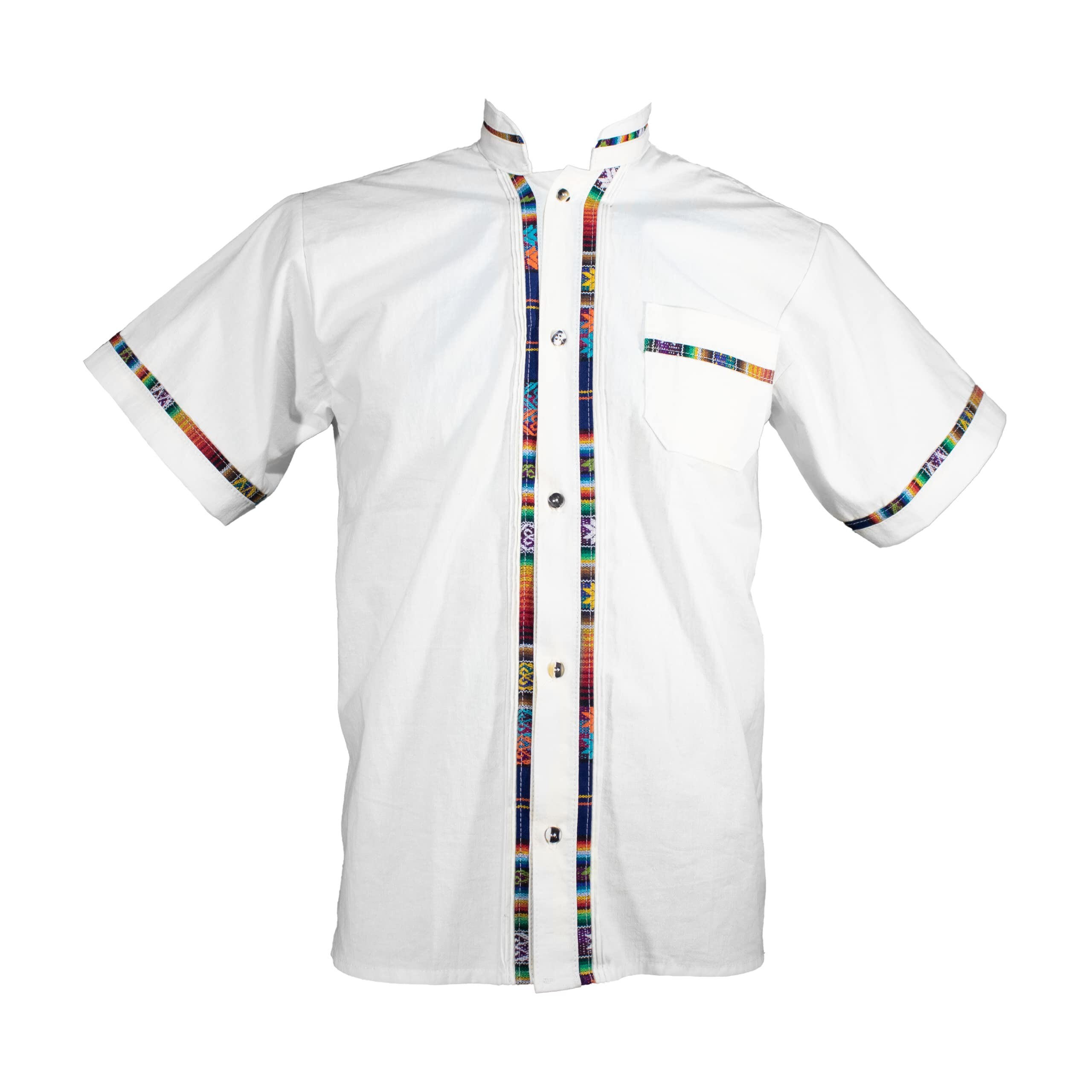 Men's Cotton Guayabera Shirt: Short Sleeve Mexican Fiesta Top - Etsy