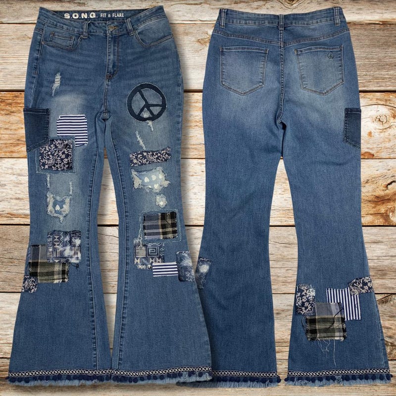Bell Bottoms Jeans Women - Etsy
