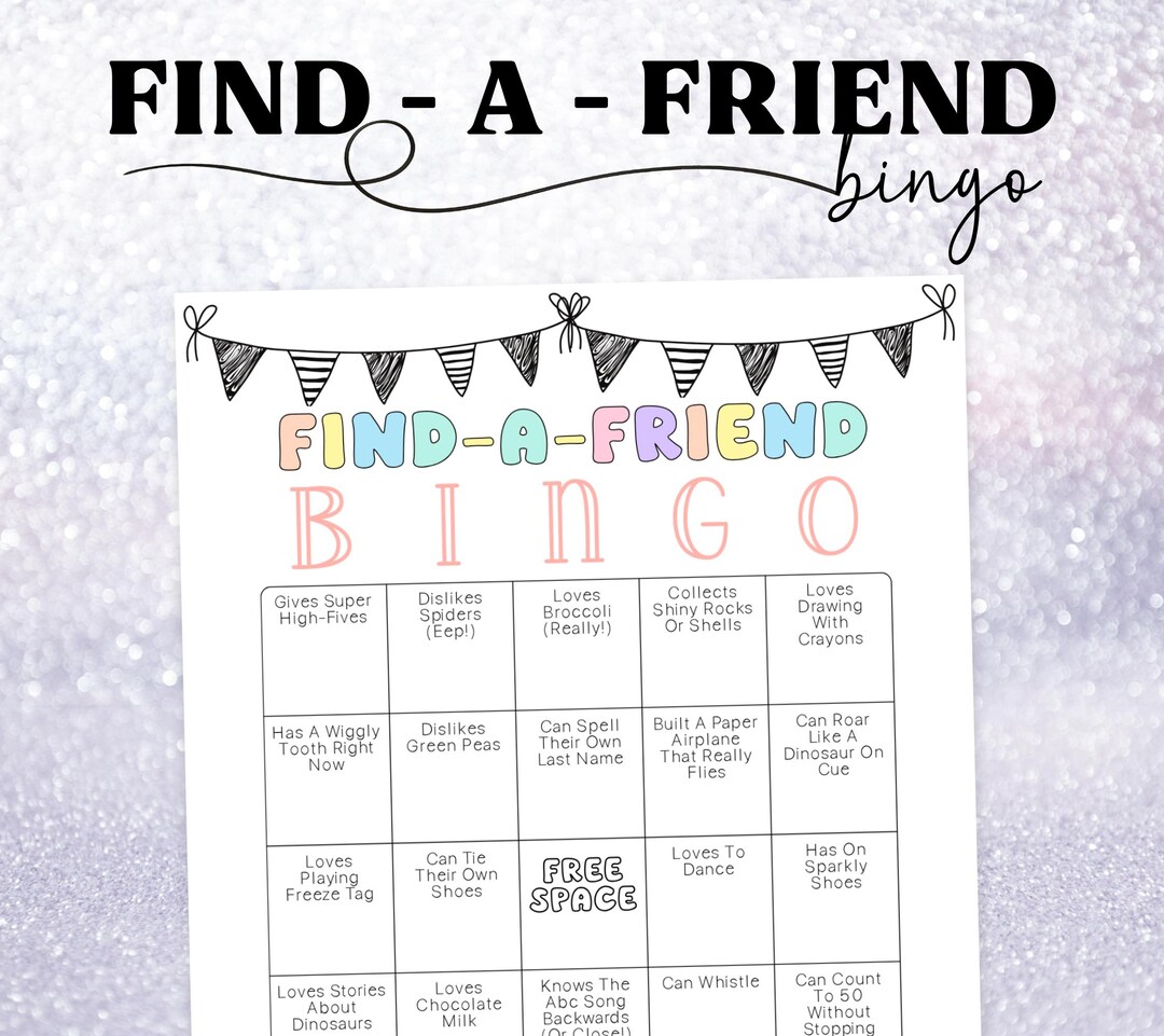 Classroom Icebreaker Bingo Game: Find Someone Who Activity (PDF ...