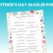 Mother's Day Madlib, Mother's Day Poem, Why I Love Mom, Printable ...
