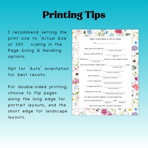 Mother's Day Madlib, Mother's Day Poem, Why I Love Mom, Printable ...