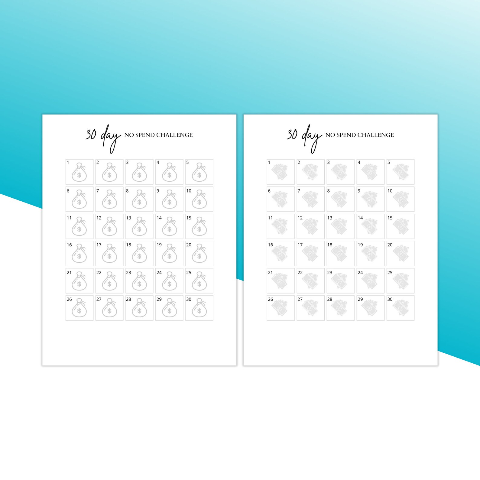 Budget Planner Printables, Savings Tracker Printable, Money Saving ...