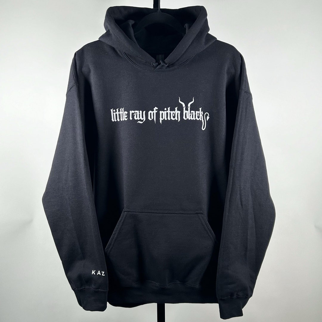 Little Ray of Pitch Black Hoodie - Dark Aesthetic, Moody Aesthetic ...