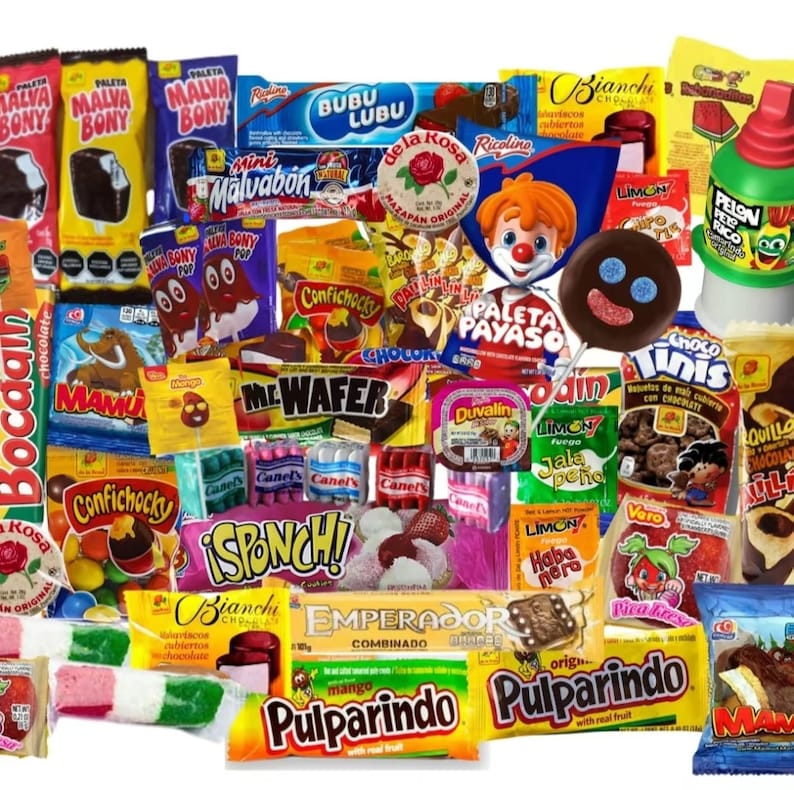 Authentic Mexican Snack Box, Sweet and Spicy, Pushup Candy, Cookies ...