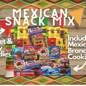 Authentic Mexican Snack Box, Sweet and Spicy, Candy Mix, Chocolate ...