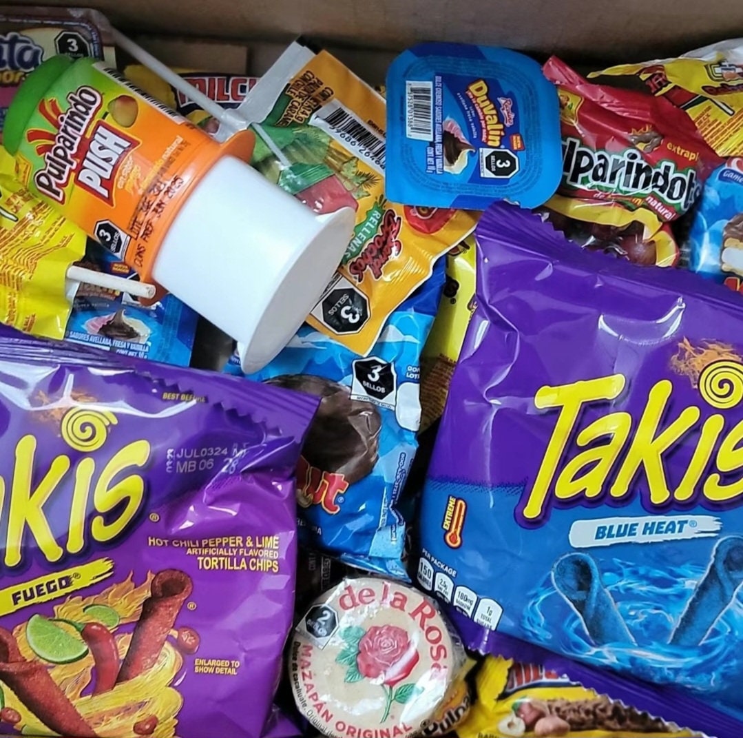 Authentic Mexican Snack Box, Sweet and Spicy, Candy Mix, Chocolate ...