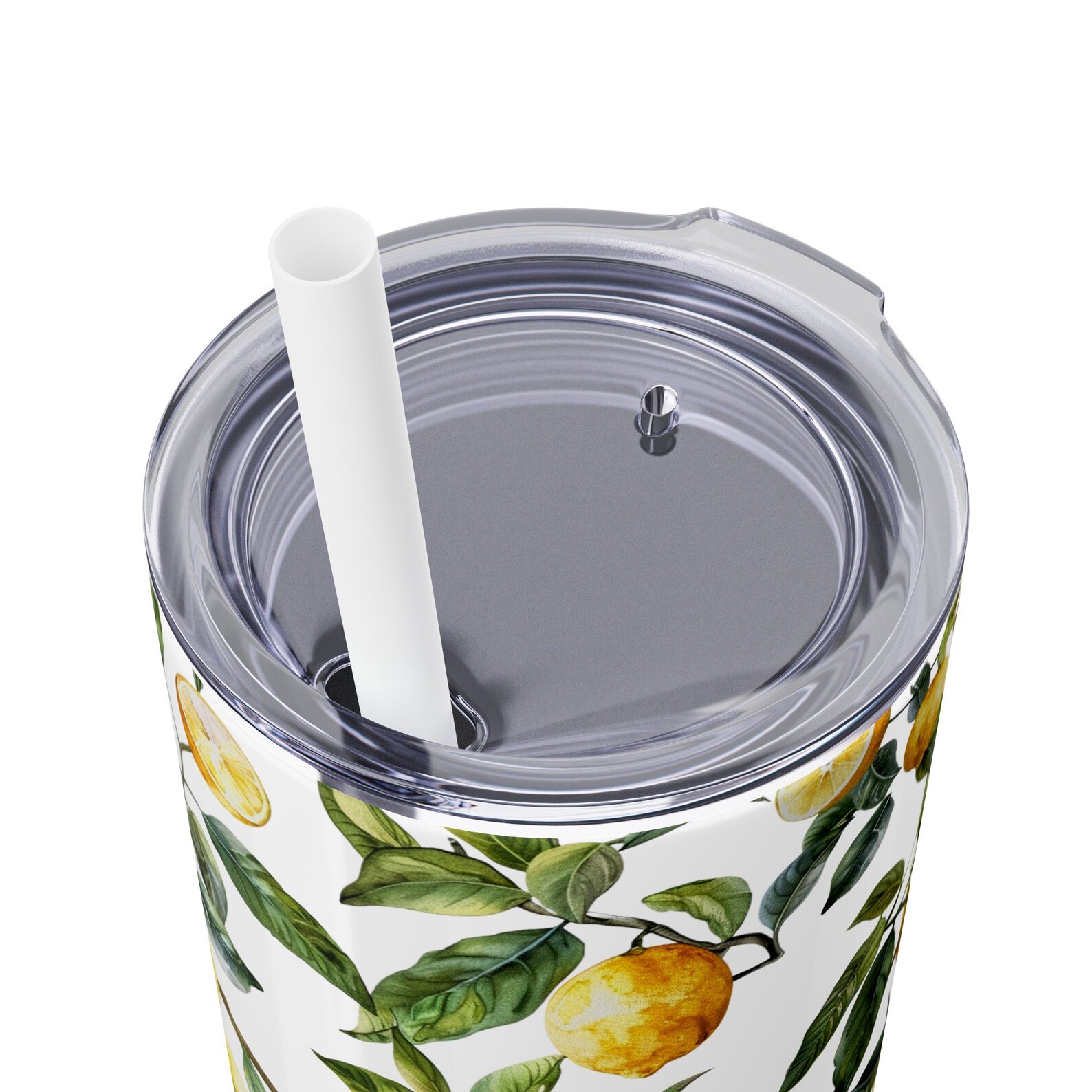 Lemon Tumbler Summer Lemon Tree Skinny Tumbler Gift for Friend Lemon ...