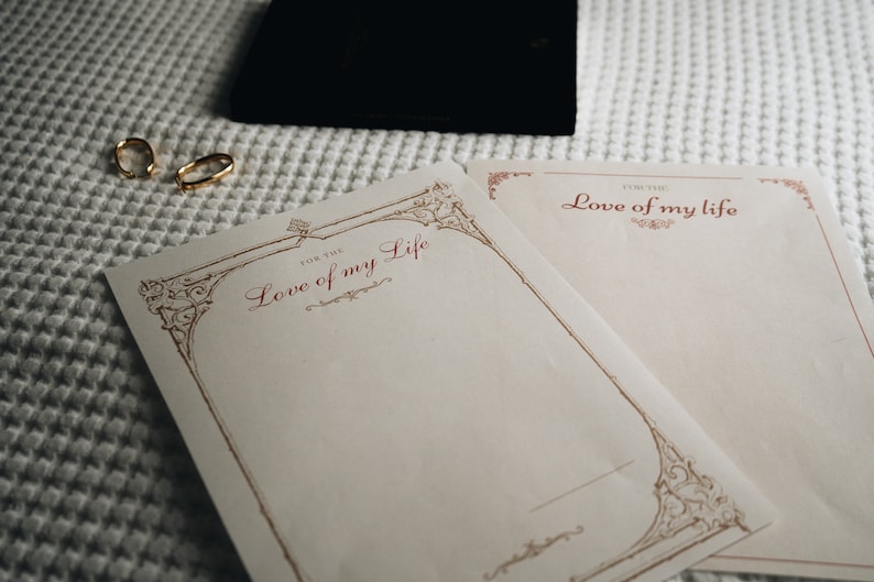 Love Letter, Love Writing Paper, Printable Stationery Paper, Valentine ...