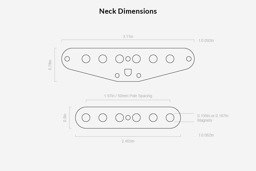 Tele Style Single Coil Pickup Flatwork CAD Models for 3D Printer, CNC ...