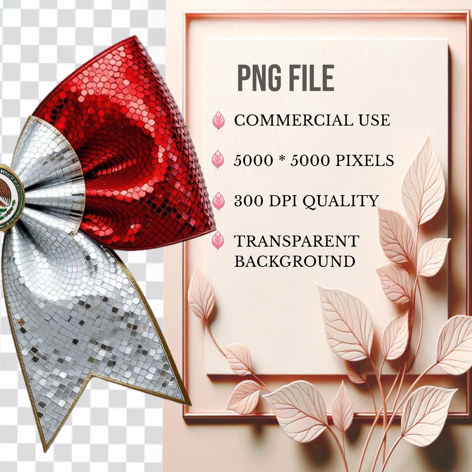 Mexican Bow PNG Sublimation Design Mexico Flag Proud Mexican Sequins ...