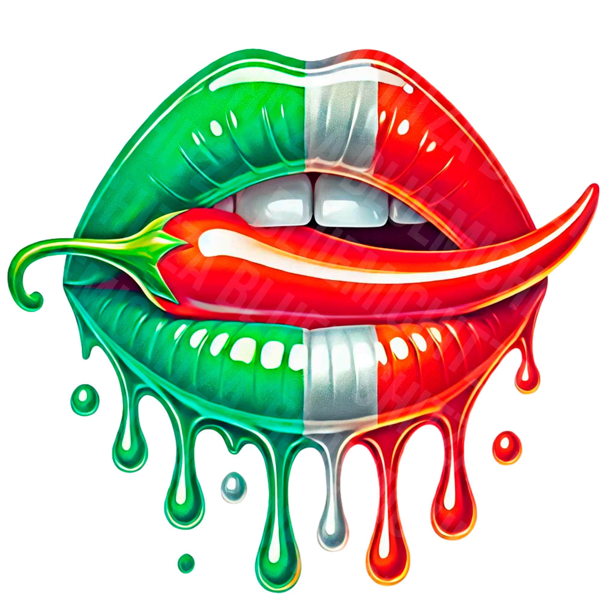 Spicy Mexican Lips Png, Viva Mexico Png, Mexican Independence Day Png ...