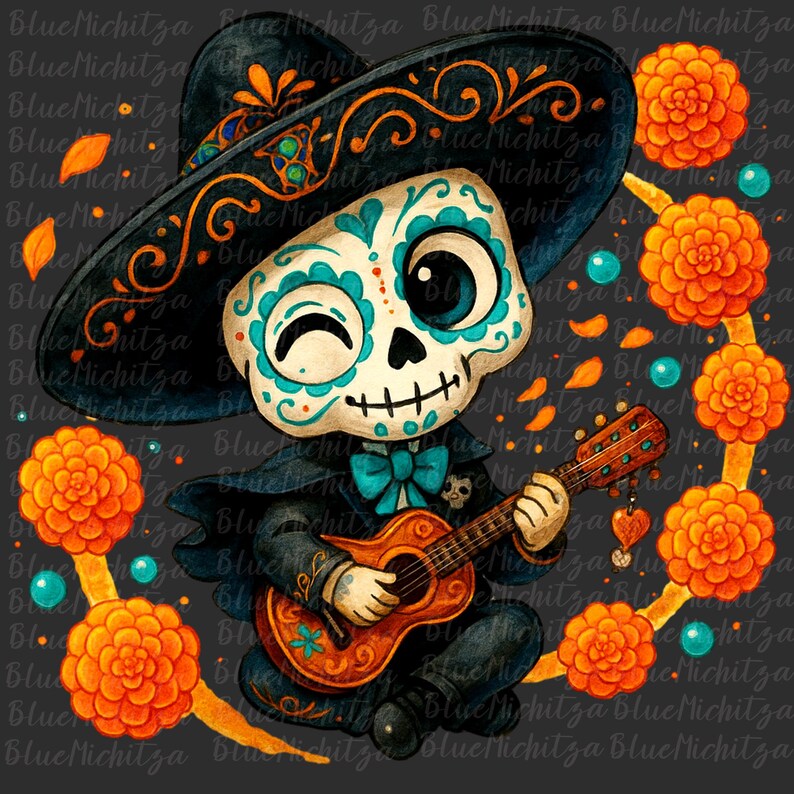 Catrin Png Day of the Dead PNG La Catrina Boy Halloween Sublimation ...