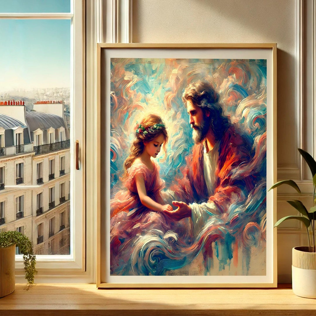 Jesus Hugging Girl, Joy With Jesus, Christian Art, Jesus With Girl ...