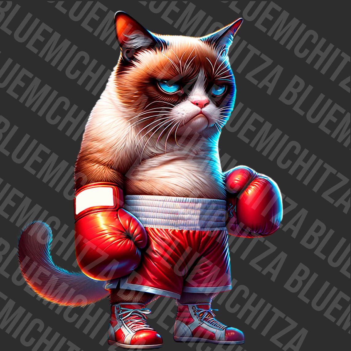 Boxing Fantasy Clip Art, Grumpy, for Sublimation, for Transfer, Dtf ...