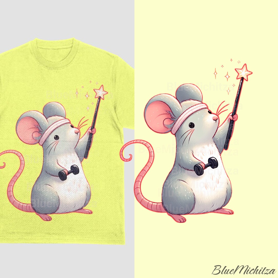 Enchanted Mouse Wizard PNG for Sublimation, T-shirts, Mugs, Cricut ...