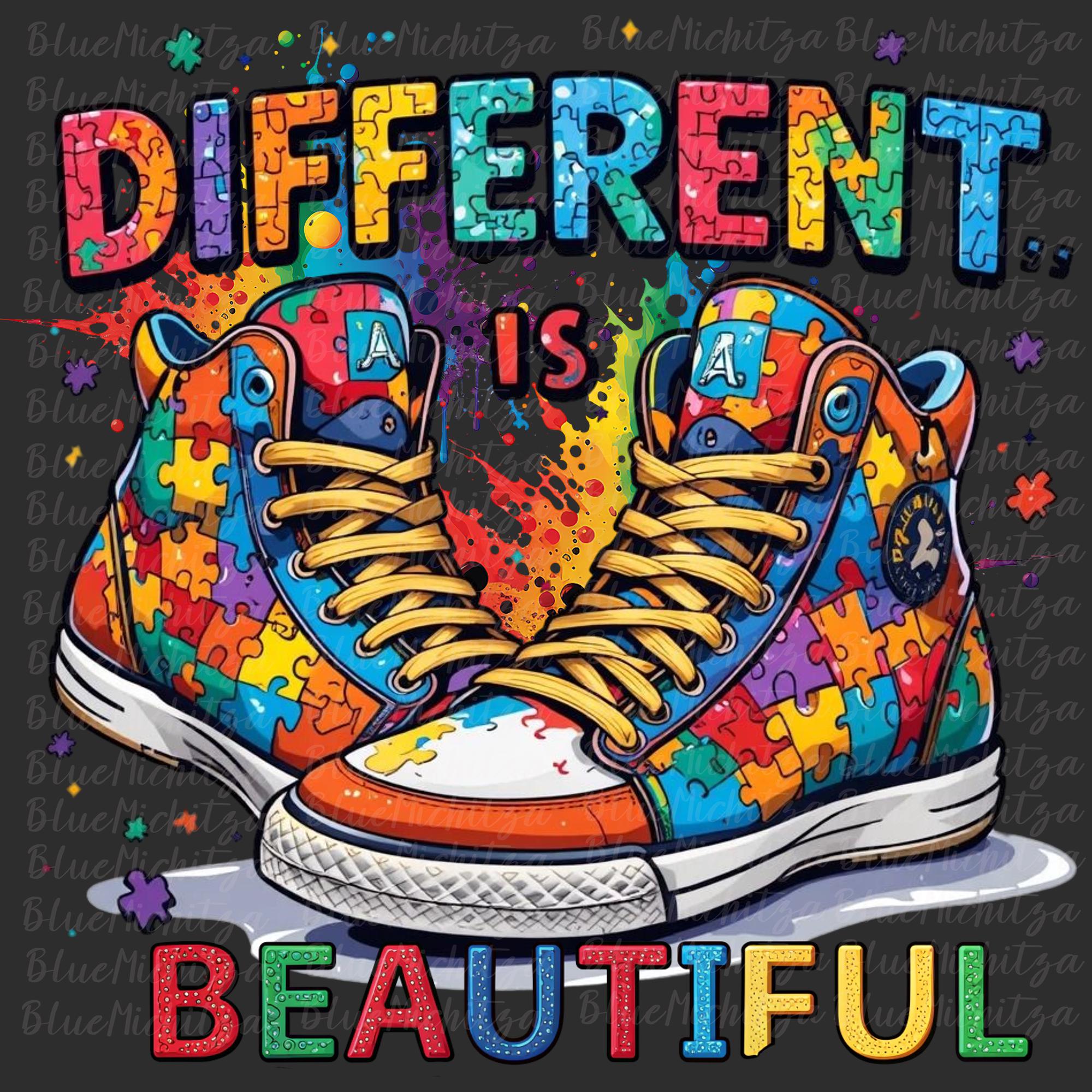 Different is Beautiful Autism Png Sublimation Design Download Autism ...