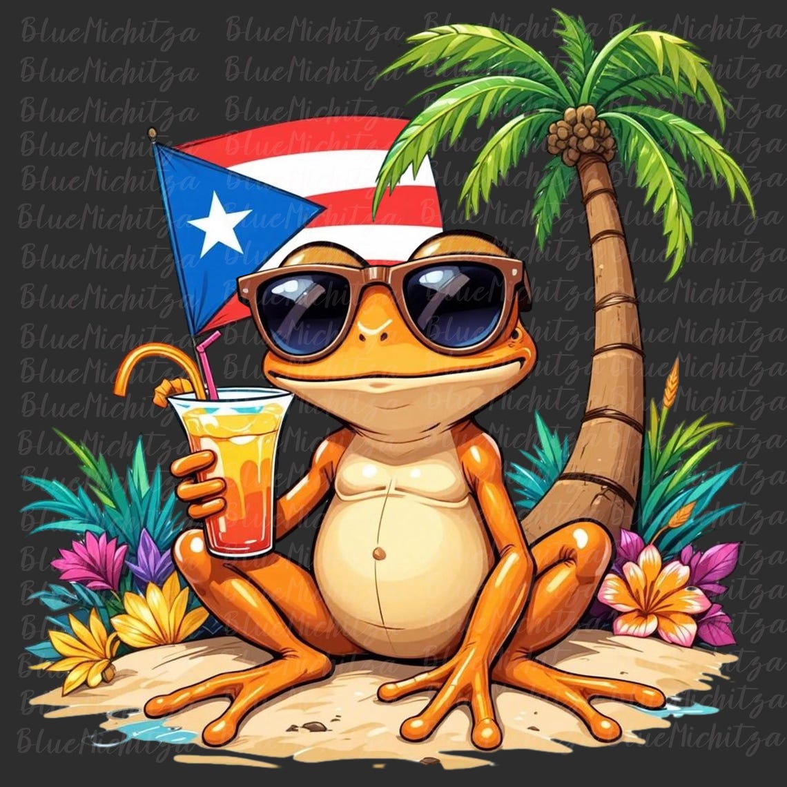 Coqui Frog Puerto Rico Designs Tshirt Sublimation Trendy Puerto Rico Designs Dtg Dtf PNG Puerto ...