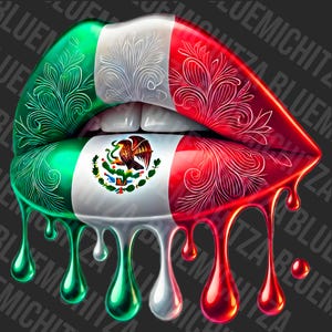 Coquette Elegant Lips Png, Mexican Flag Lips Png, Mexican Designs ...