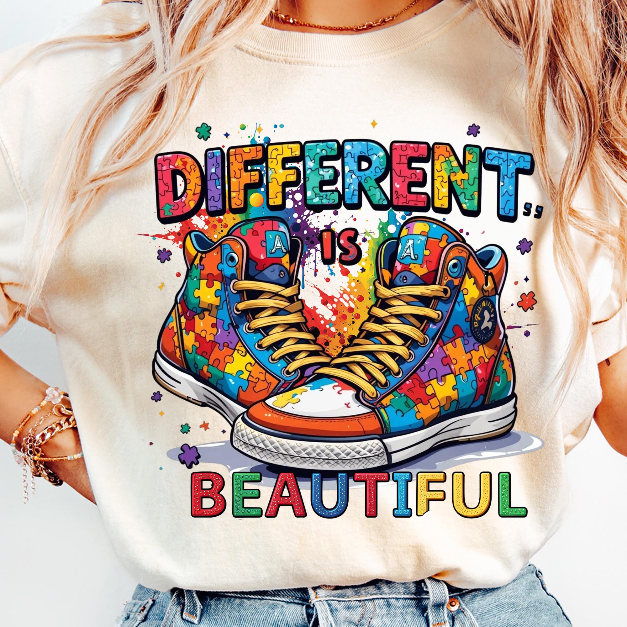 Different is Beautiful Autism Png Sublimation Design Download Autism ...