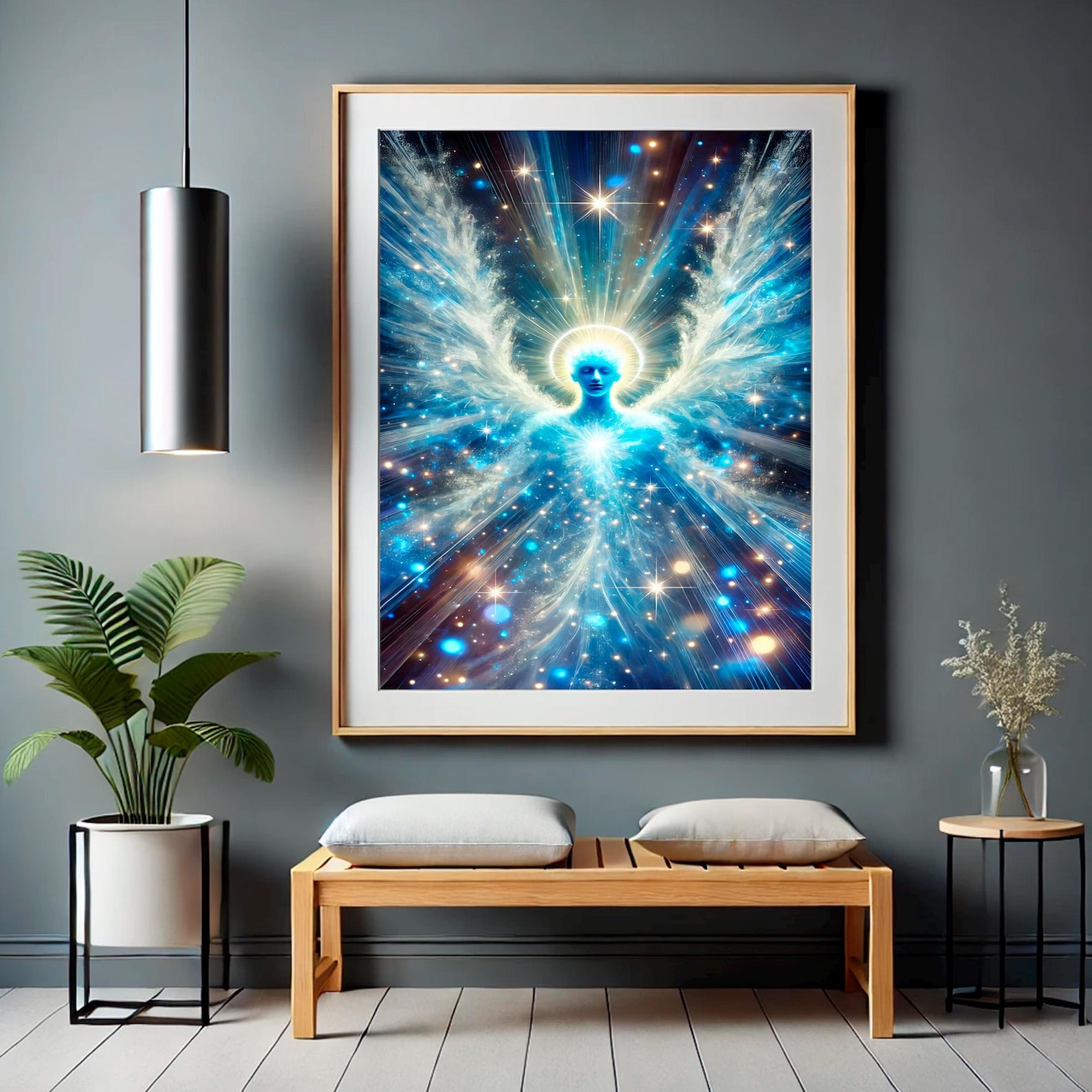 Archangel Metatron Wall Art, Celestial Wall Art Print for Spiritual ...