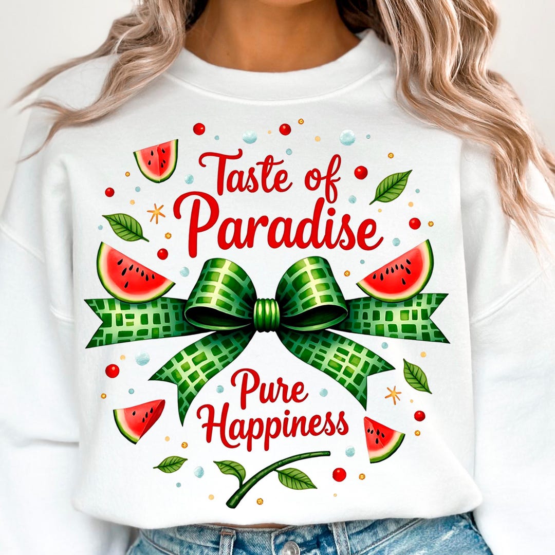 Paradise Watermelon Boho Png Coquette Watermelon PNG Preppy Summer Png ...